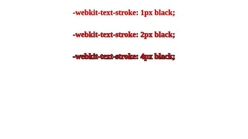 Demo of `-webkit-text-stroke` with paint order reversed