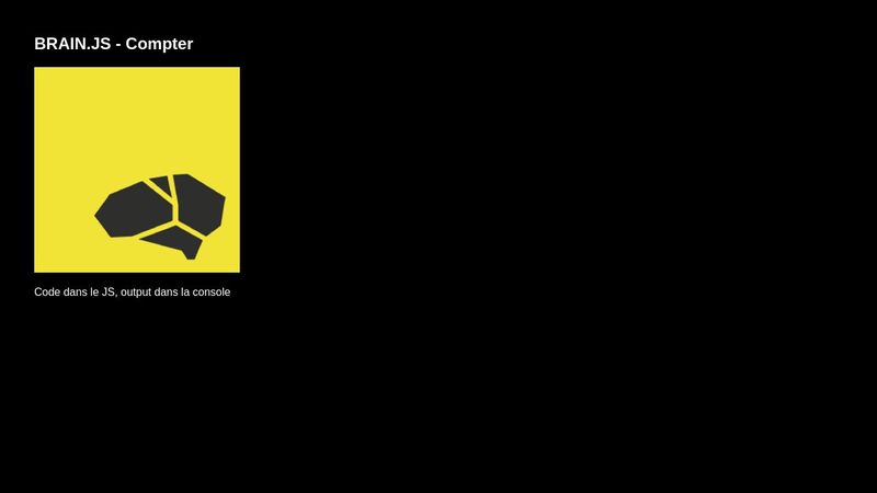 Brain.js - 4 - Compter