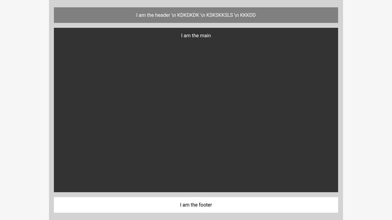 React ES6 Components - head, main, footer - example