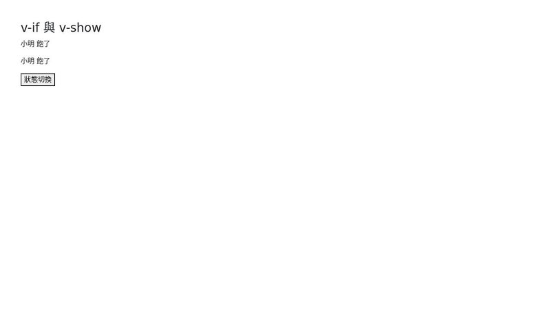 Vue渲染方法(v-show & v-if 差異)