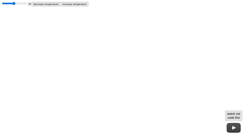Thermostat with form elements & CSS variables