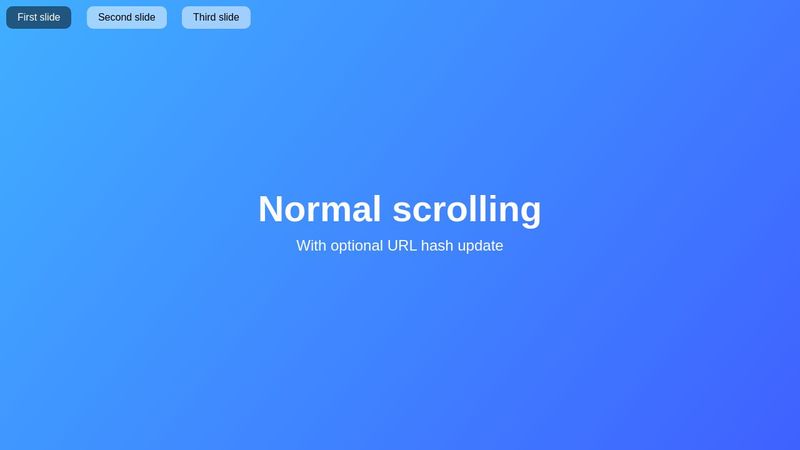 fullPage.js Normal Scroll - Demo
