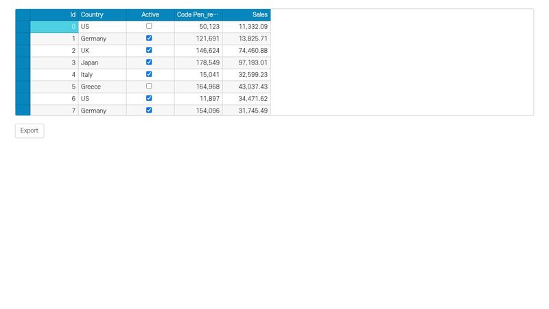 Wijmo | FlexGrid | excel 내보내기 시 그리드 위에 제목 설정하기