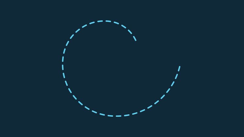 Animating a dashed path with pure CSS
