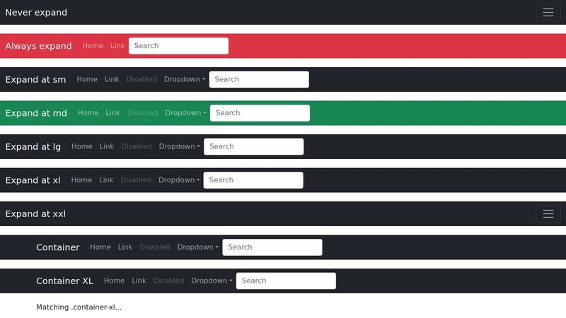 BOOTSTRAP 5 NAVBAR Examples