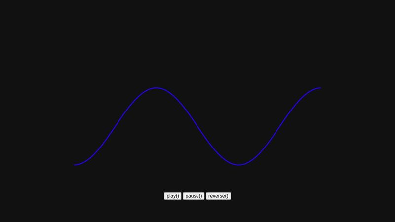 SVG Sine Wave (timeline())