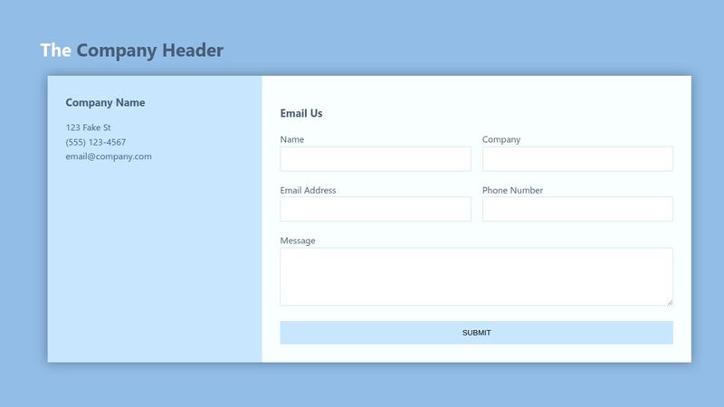 Animated Contact Form