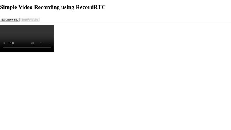RecordRTC Demo