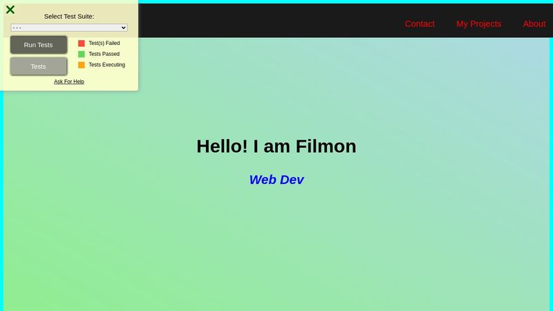 Personal Portfolio Of Filmon Haile