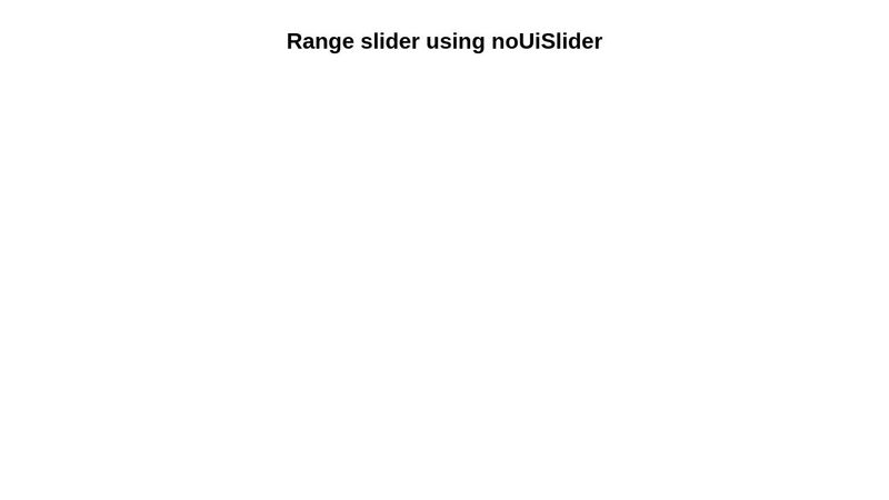 noUiSlider