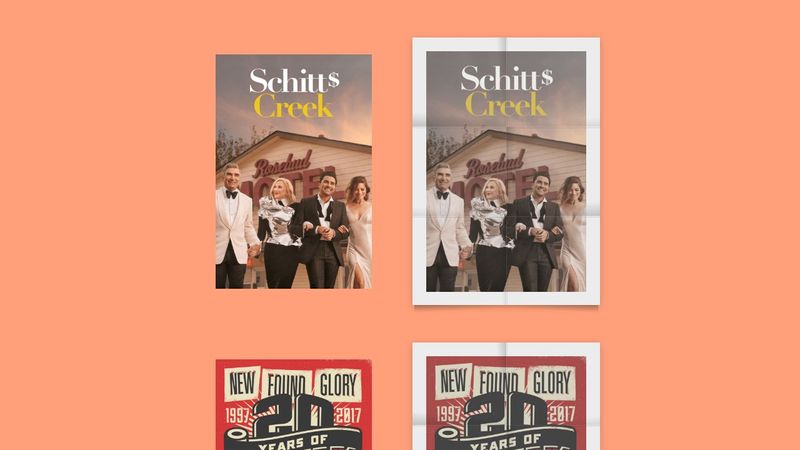 CSS folded poster effect