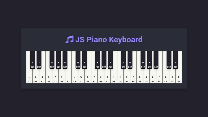 JS Piano Keyboard