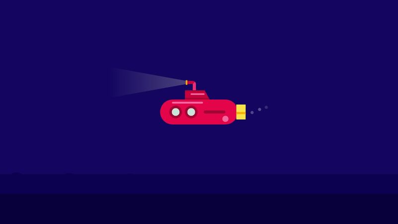Submarine Animation (Pure CSS)