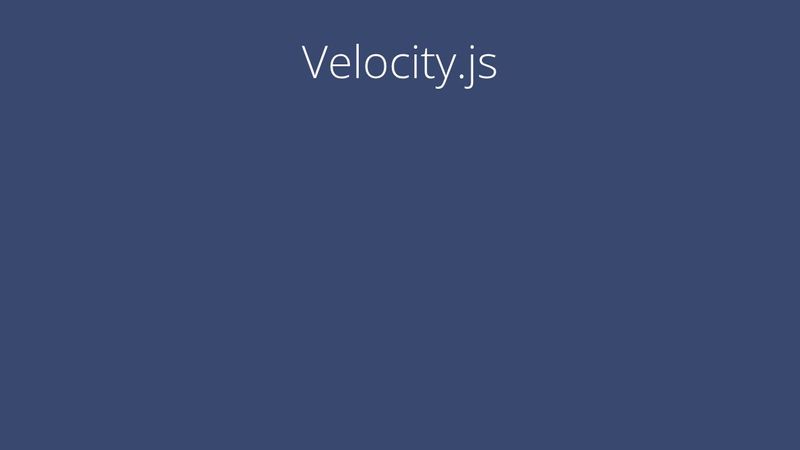 Velocity.js UI Pack - Transitions Demo