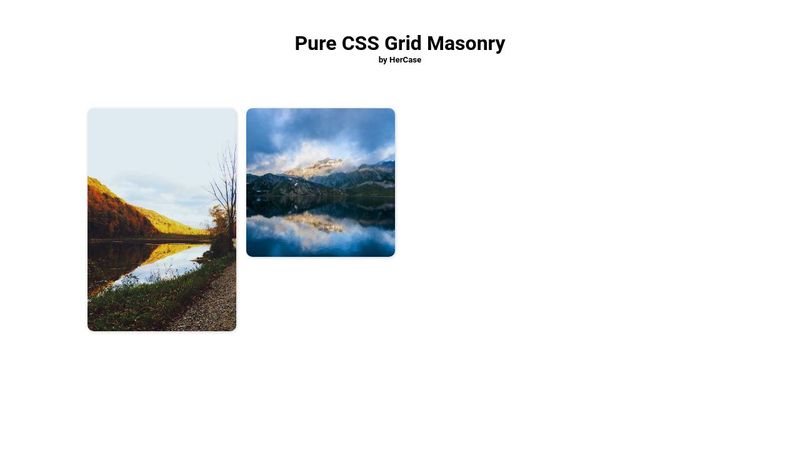 Pure CSS Grid Masonry