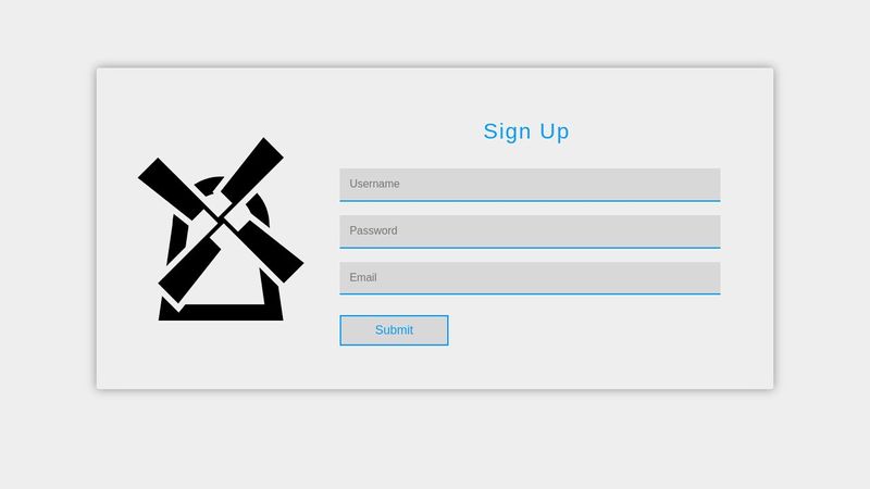 CSS - sign up form