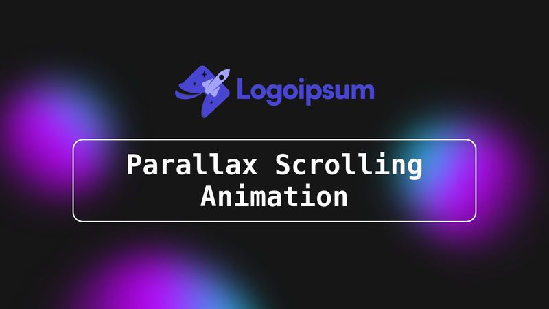 Pure JavaScript Parallax Scrolling Animation