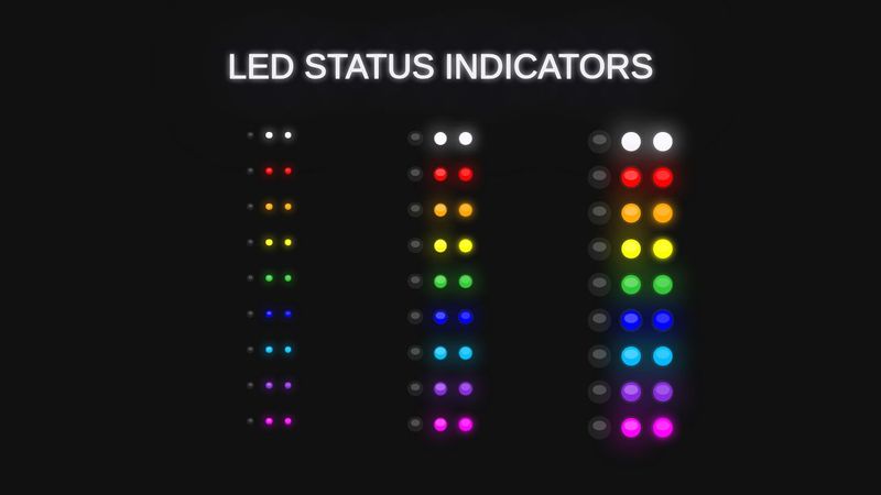 Single DIV LED Indicators 7 SCSS
