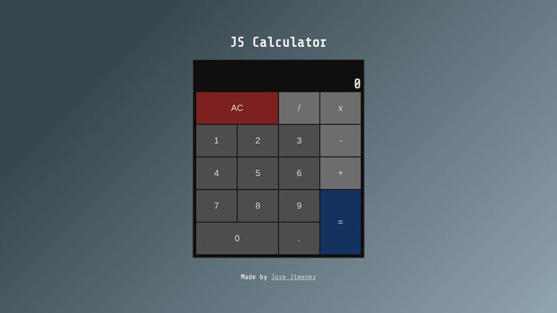 FCC: JS Calculator