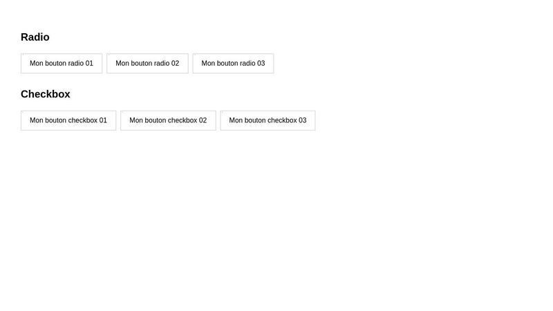 Radio & Checkbox button