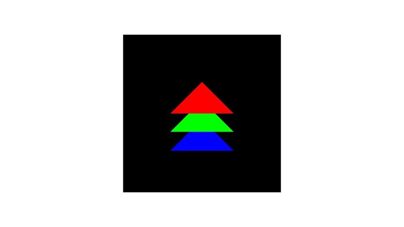 Three Stacked Triangles with CSS