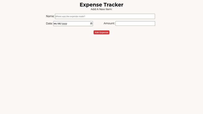 EXPENSES TRACKER