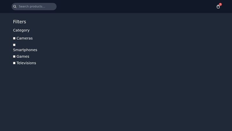 Product Filtering UI