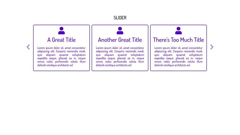 CSS & JQuery Responsive Multiple Slider Card