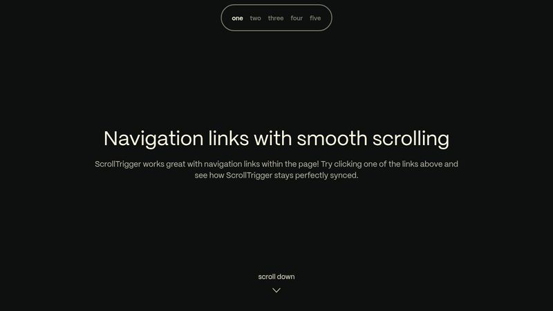 Navigation links compatibility - ScrollTrigger