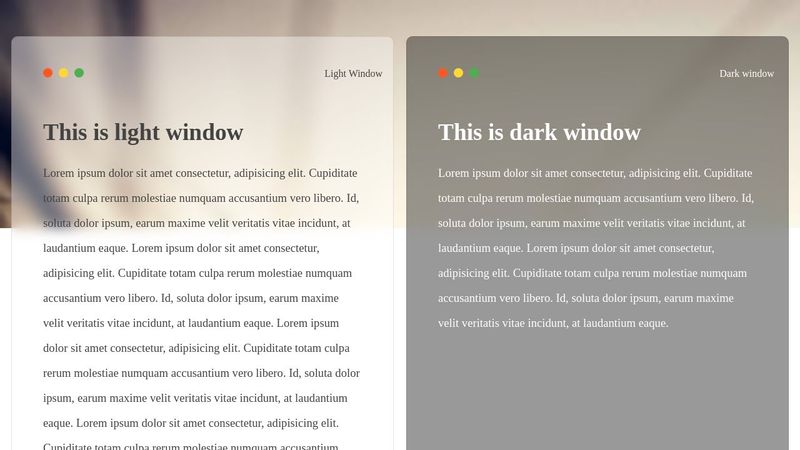 BackDrop-Filter In CSS
