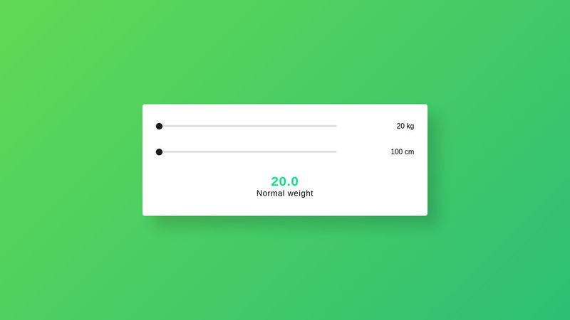 BMI Calculator - Mini Project for JS