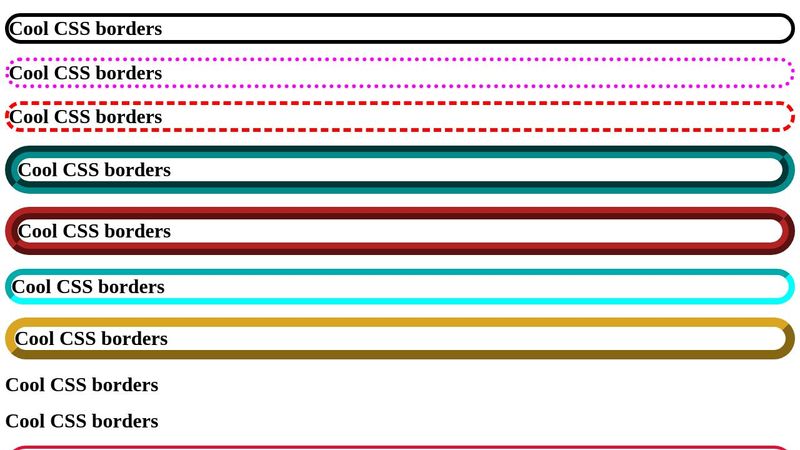 CSS Borders