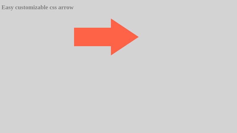 Easy customizable CSS arrow