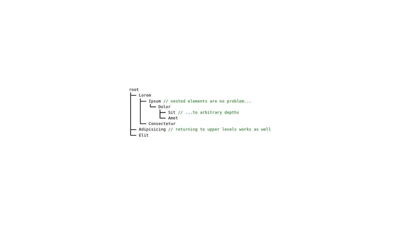 ASCII Directory Tree