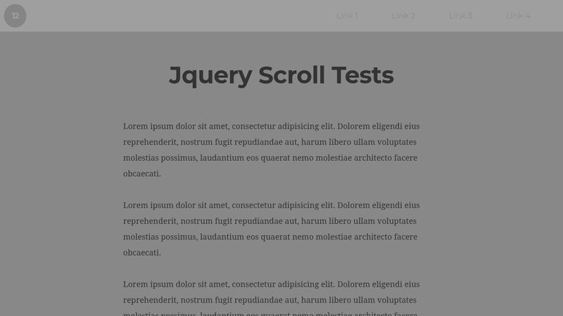 Jquery Scroll test