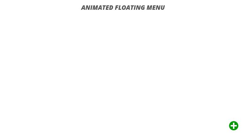 Animated Floating Menu