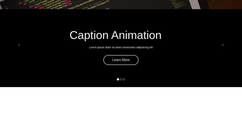 Bootstrap Slider Full Screen with Animations