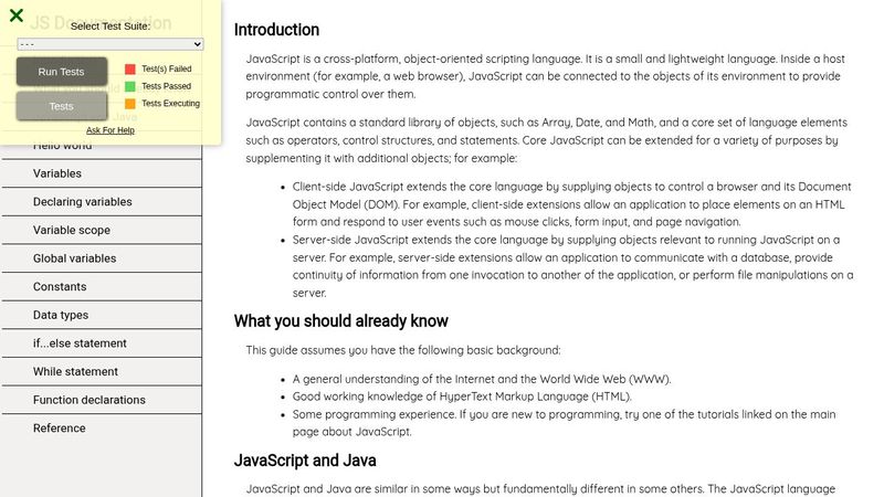 Technical Documentation Page