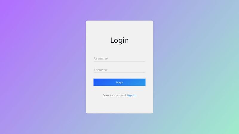 Beutiful Login and SignUp page using HTML, CSS and Jquery