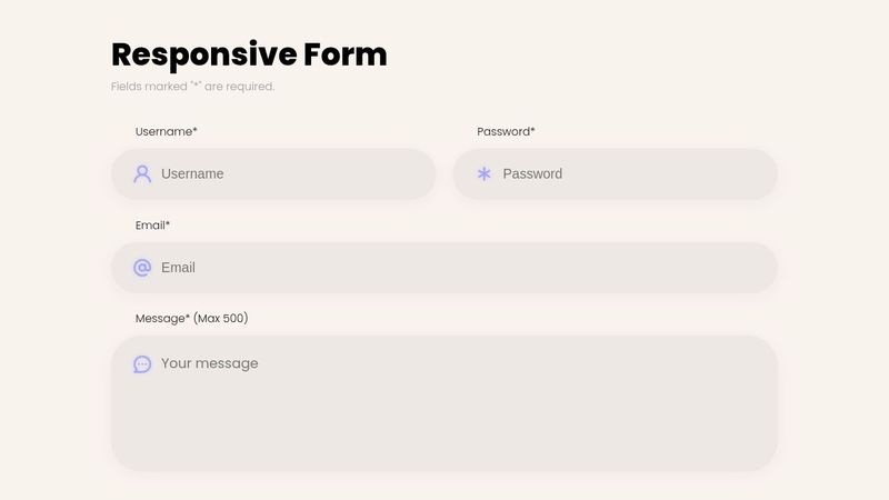 Responsive Form