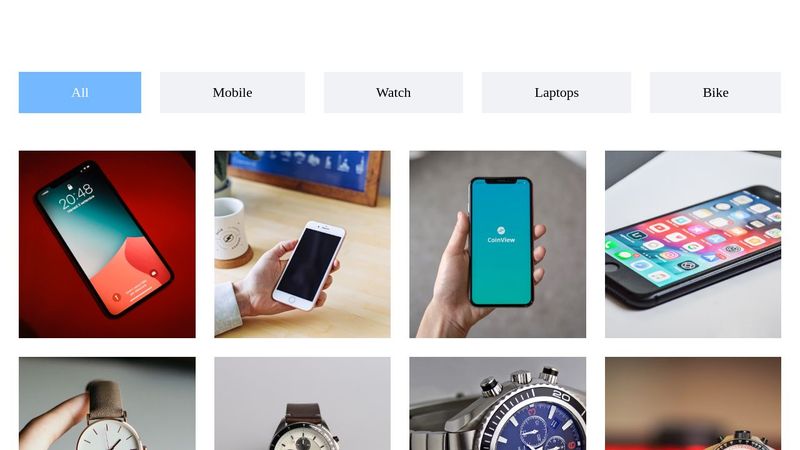 Responsive Gallery Using Html Css And Js