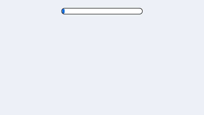 Simple CSS progress bar - rounded corners and gradient - overlap
