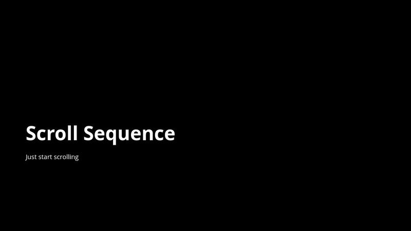 CodePen - Image Sequence Animation on Scroll