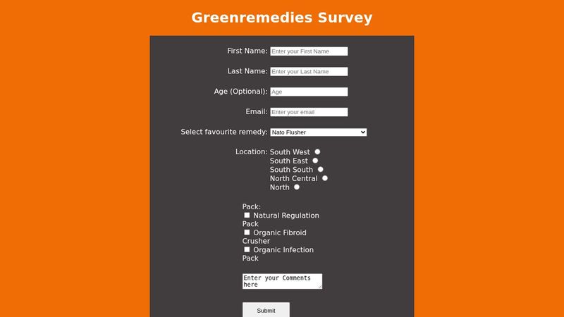 Responsive Web Design Projects: Build a Survey Form (Freecodecamp)1
