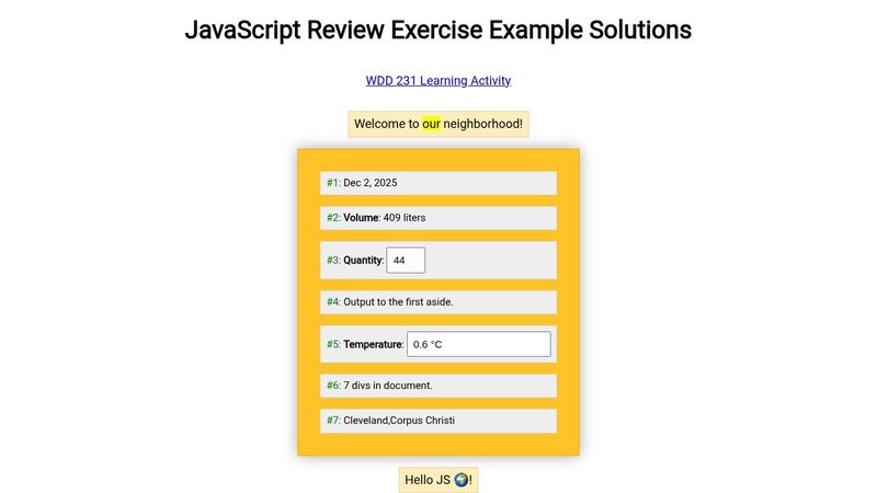 🔒 JavaScript Review Activity - 🗝️