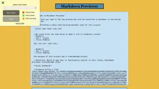 Markdown Previewer freeCodeCamp Project
