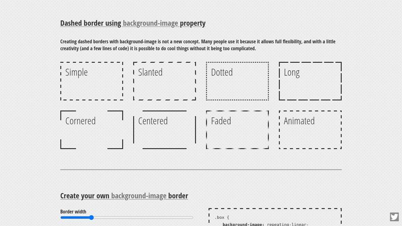 Dashed Border Generator