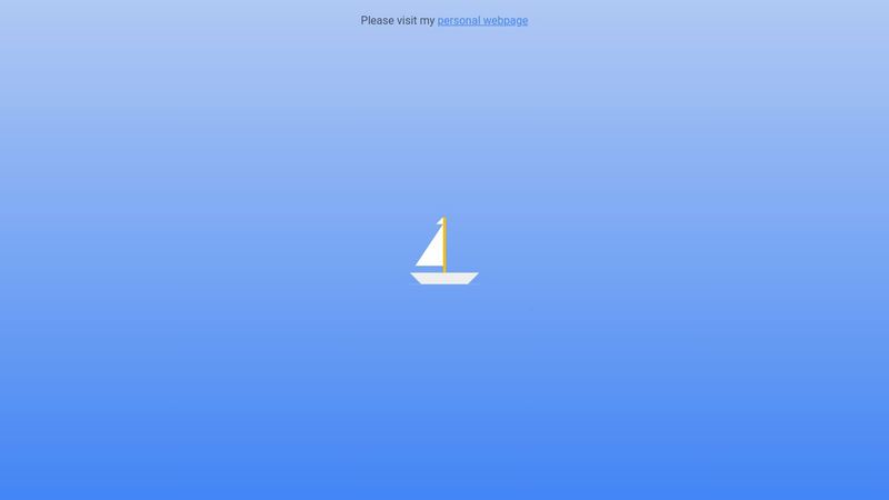 Animated Sea Water Sail Boat CSS Ship