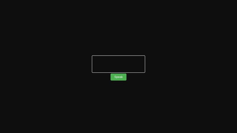Simple Text To Speech Using Javascript 2223
