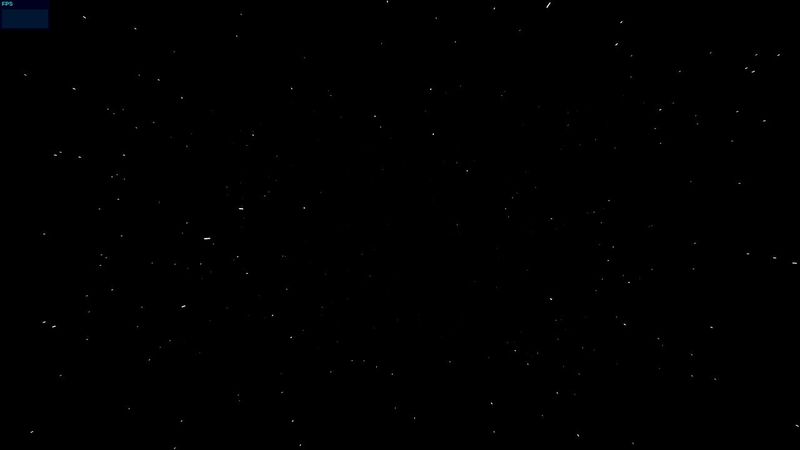 Interactive Canvas Starfield